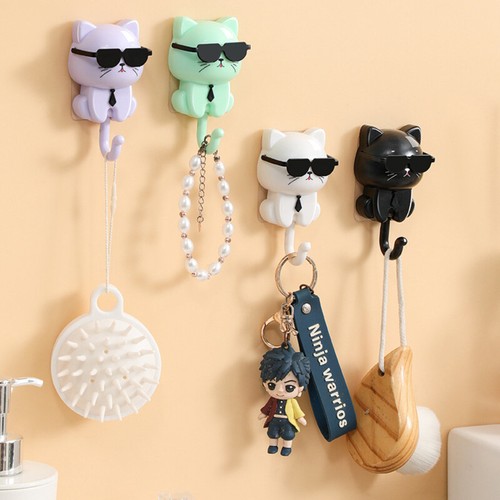 Cool Cat Key Holder, Cute Kitty Wall Hooks, KittyHolders Wall Mount ...