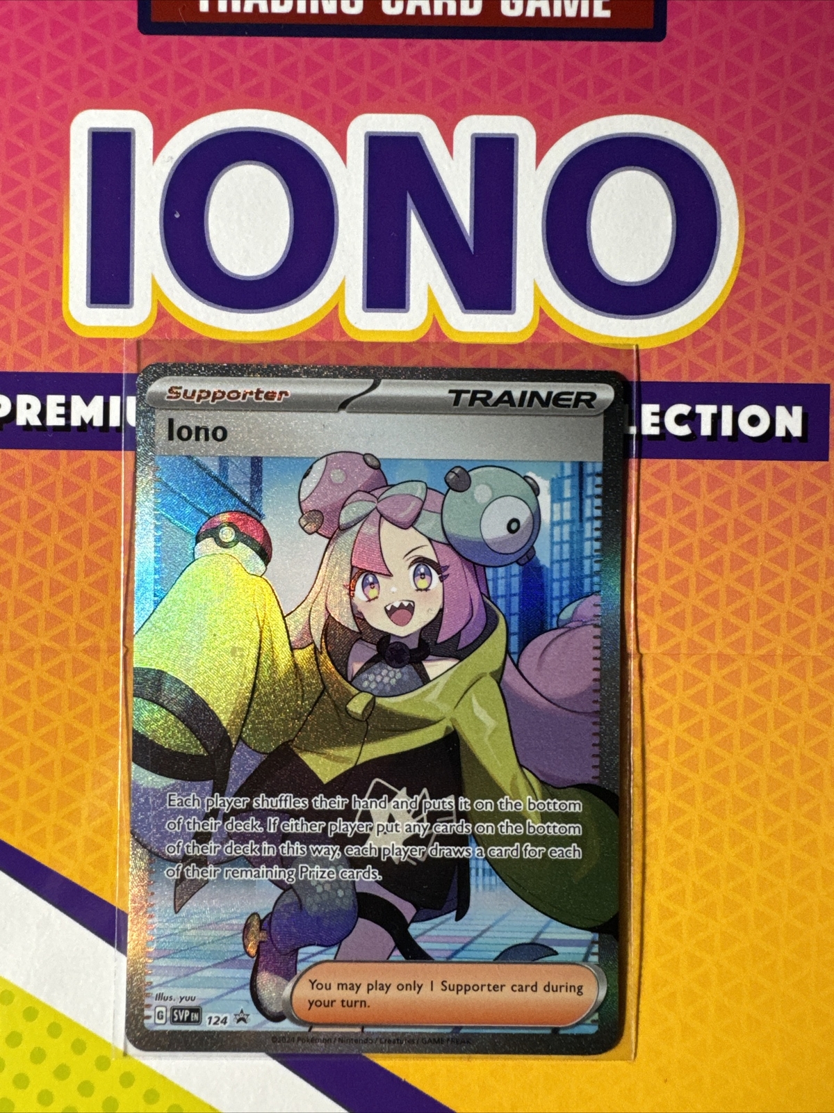 Pokemon Iono SVP124 Full Art promo Premium Tournament ENG Exclusive | eBay