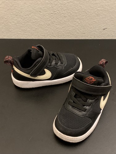 Nike Court Borough Sneakers Toddler size 7C Low 2 SE TD Black Speckle ...