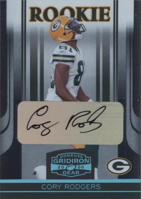 2006 Donruss Gridiron Gear - Rookie Cory Rodgers #123 Platinum ...