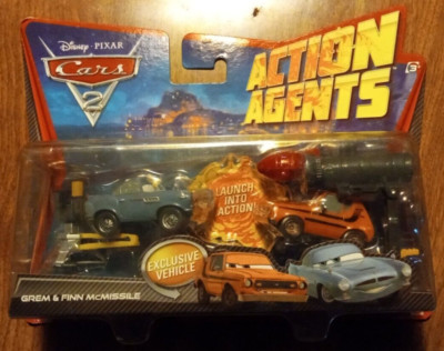 Disney/Pixar- "Cars 2"- Action Agents- Grem & Finn McMissile | eBay