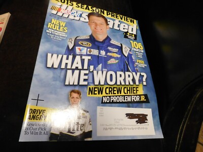 NASCAR Illustrated Magazine 2015 Feb March + Poster | eBay