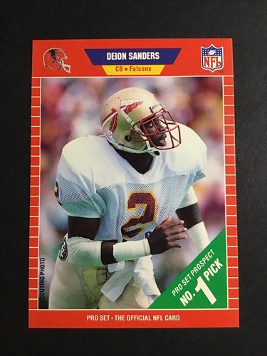 1989 Pro Set #486 Deion Sanders RC ROOKIE - NM-MINT - 6840 | eBay