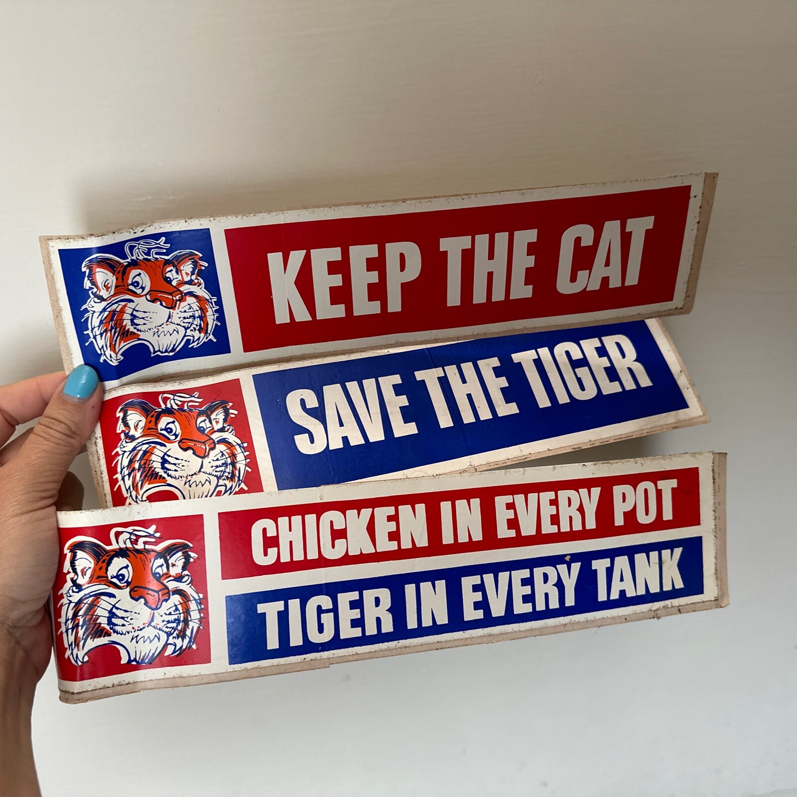 VINTAGE 1970s EXXON/ESSO TIGER STICKERS Set Of 3 | eBay
