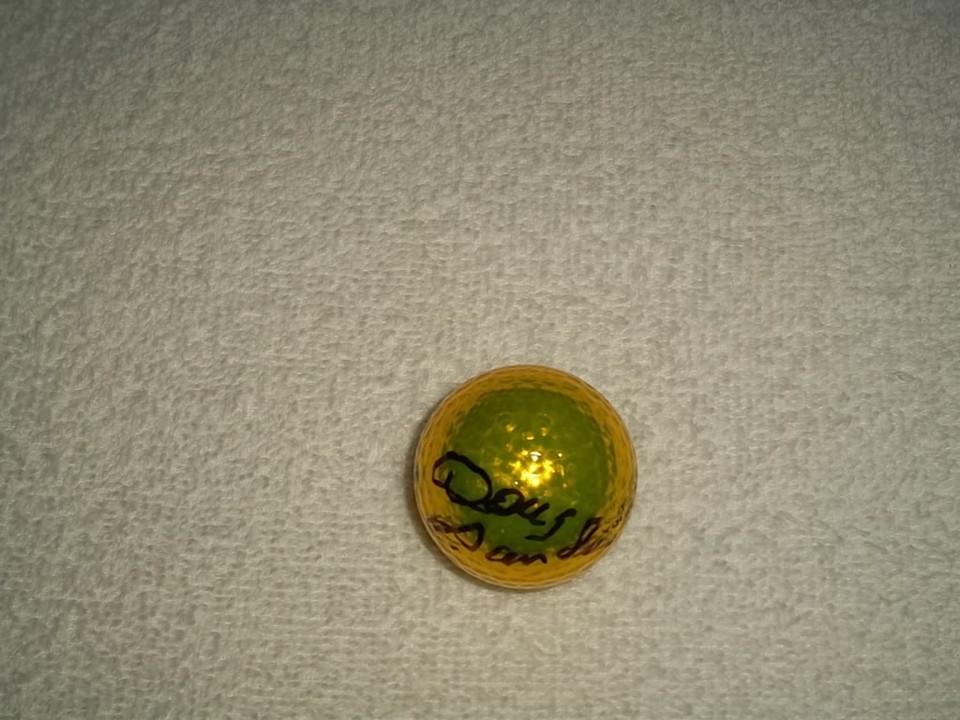 Doug Sanders Hand Signed Gold Chromax Golf Ball Proof Autograph PGA | eBay
