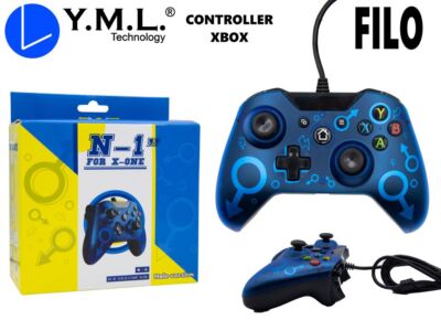 x Gamepad Controller Joystick Joypad N-1 Con Filo Compatibile Con Xbox ...