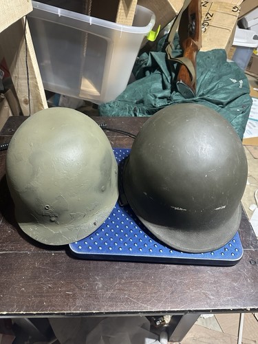 VTG USGI M1 Combat Helmet Rear Seam Swivel Bale with Liner | eBay