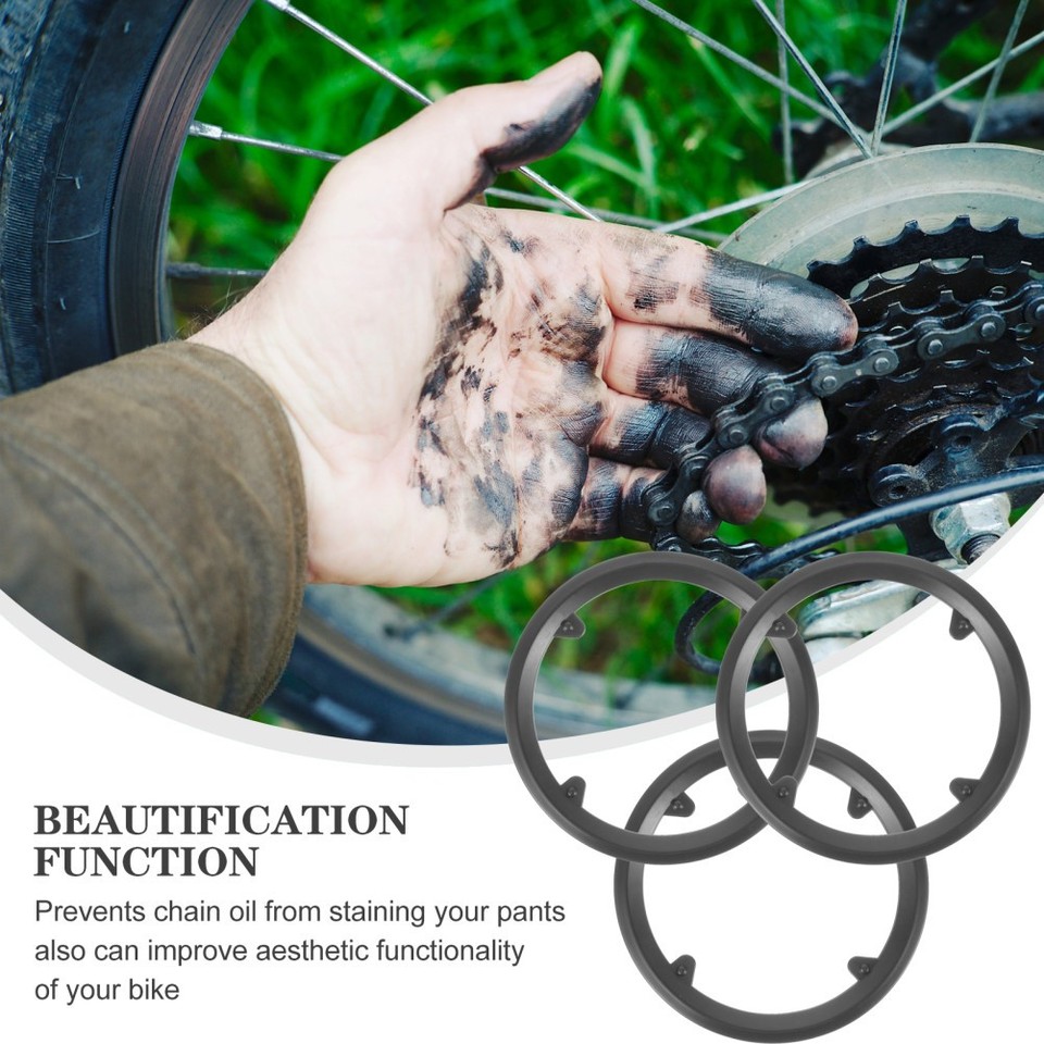 3 Pcs Mountain Bicycle Chain Guard Protective Cover Bike Ring Dirt ...