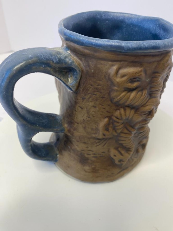 Jim Rumph Vtg Cross Eye Tankard Mug Ugly Face Art Pottery Gremlin Troll ...