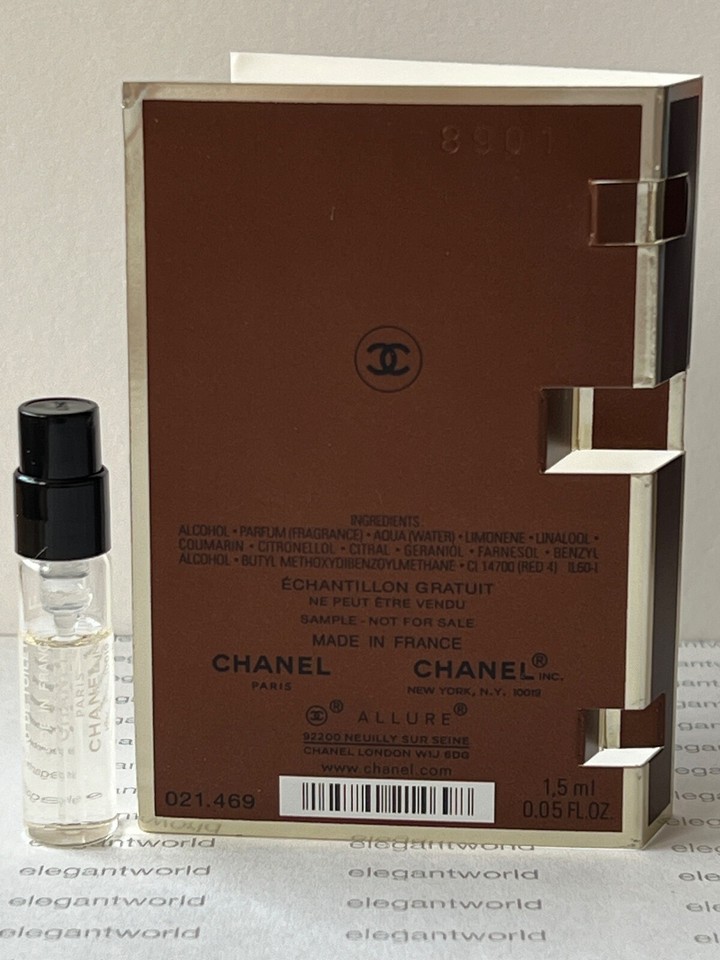CHANEL Perfume Sample Spray 1.5 ml / 0.05 oz. CHOOSE YOUR FRAGRANCE ...