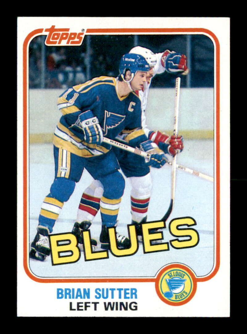 1981 Topps West #122 Brian Sutter NM/NM+ X3045825 | eBay