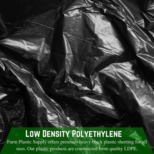 Poly Cover - 6 Mil Black Plastic Sheeting | eBay