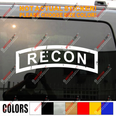 RECON Decal Sticker Ranger Army Reccer Car Vinyl distressed style | eBay