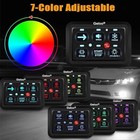 7Color 6 Gang Switch Panel LED Control Relay System Box Slim Touch for ...