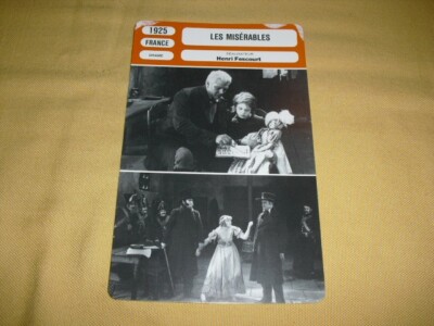 LES FICHES DE MONSIEUR CINÉMA "Les misérables" Henri Fescourt | eBay