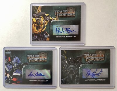 2009 Topps Transformers Auto Lot Bumblebee Peter Cullen Optimus Prime ...