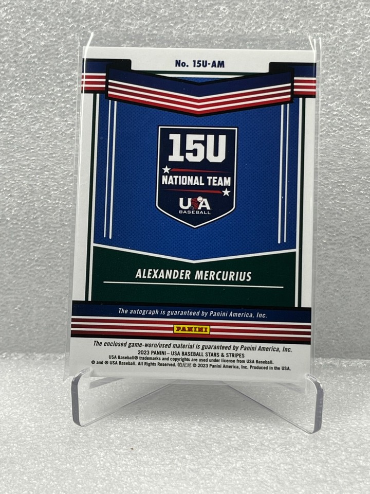 2023 USA Baseball Stars and Stripes 15U National Sig/Mat - Alexander ...
