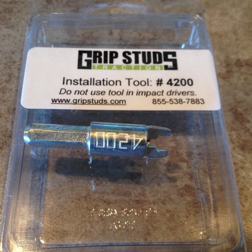 Grip Studs Off Road 4x4 Tire Studs, #4200 Stud Installation Tool for ...