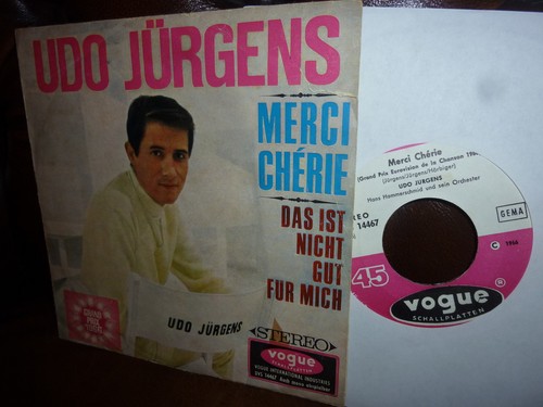 Udo Jürgens, Merci Cherie, Das ist nicht.. Vogue 14467 Stereo 1966 ...
