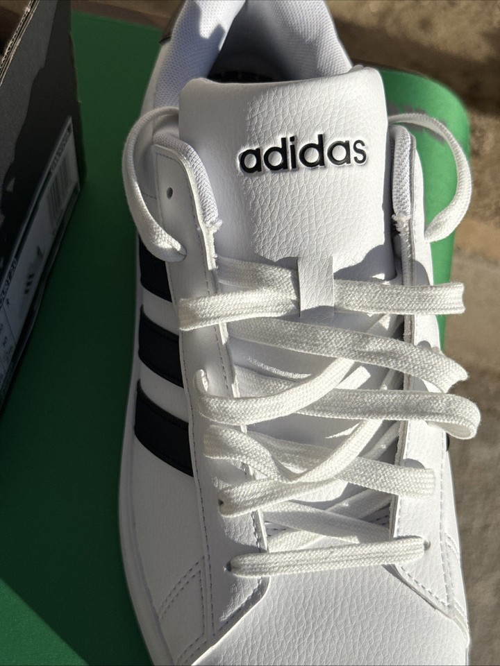 Adidas Grand Court 2.0 - Cloud White / Core Black - GW9195 - Men’s Size ...