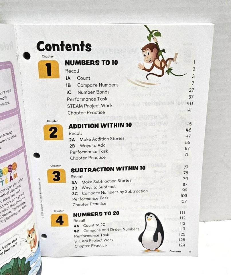 Primary Mathematics Student Books Grade 1A & 1B Additional Practice ...