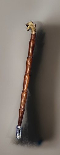 VINTAGE VIETNAM WAR ERA DRAGON HEAD SHORT TIMERS BRASS SWAGGER STICK 19 ...