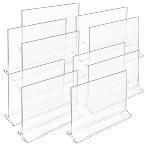 Azar Displays T-Frame Sign Holder 11" Wide x 8.5'' High, 10-Pack | eBay