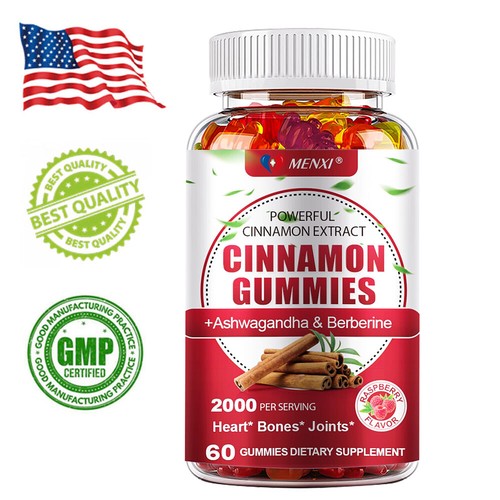 2000 mg Ceylon Cinnamon Gummies With Berberine Strong For Blood Sugar Health | eBay