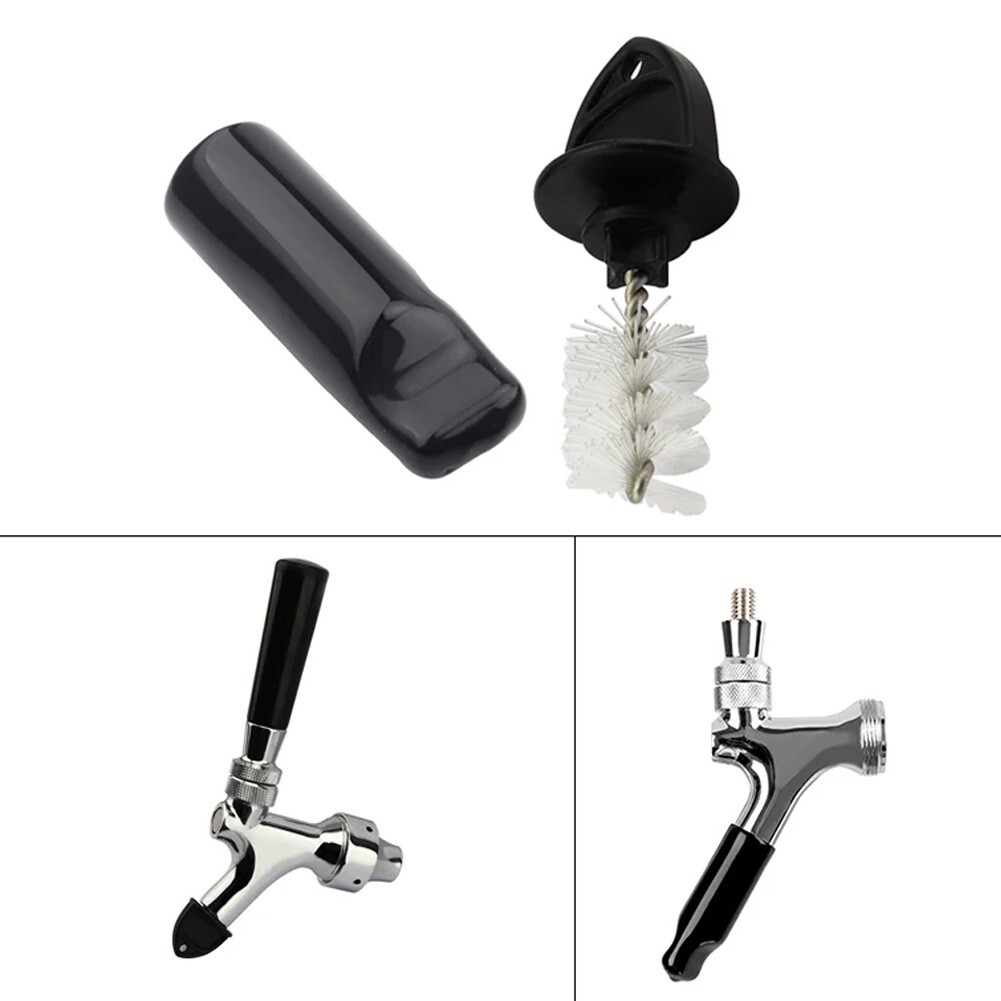 Complete Beer Tap Cleaning Kit Faucet Brush Cap Brush & Silicone Covers ...