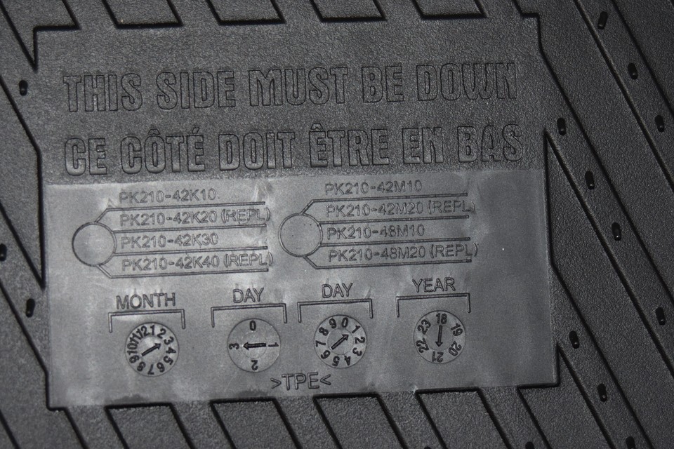 PK210-42M20 2019-2022 Toyota RAV4 Rubber Floor Mats FULL SET 4pc Black ...