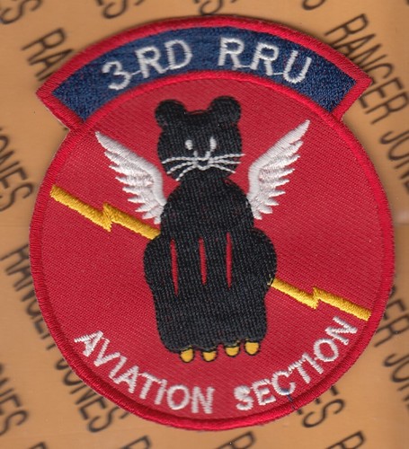 US Army 3rd Radio Research Unit RRU Aviation Section ~3.75" patch c/e ...