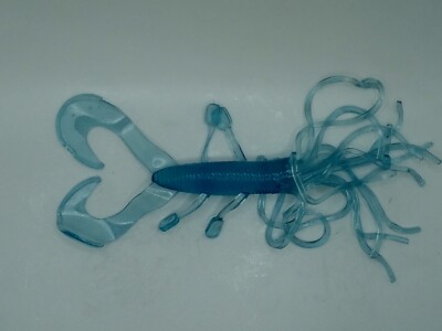 7 Pack 3"SKIRTED DOUBLE TAIL GRUB Soft Plastic Fishing Lure Bait Bass ...