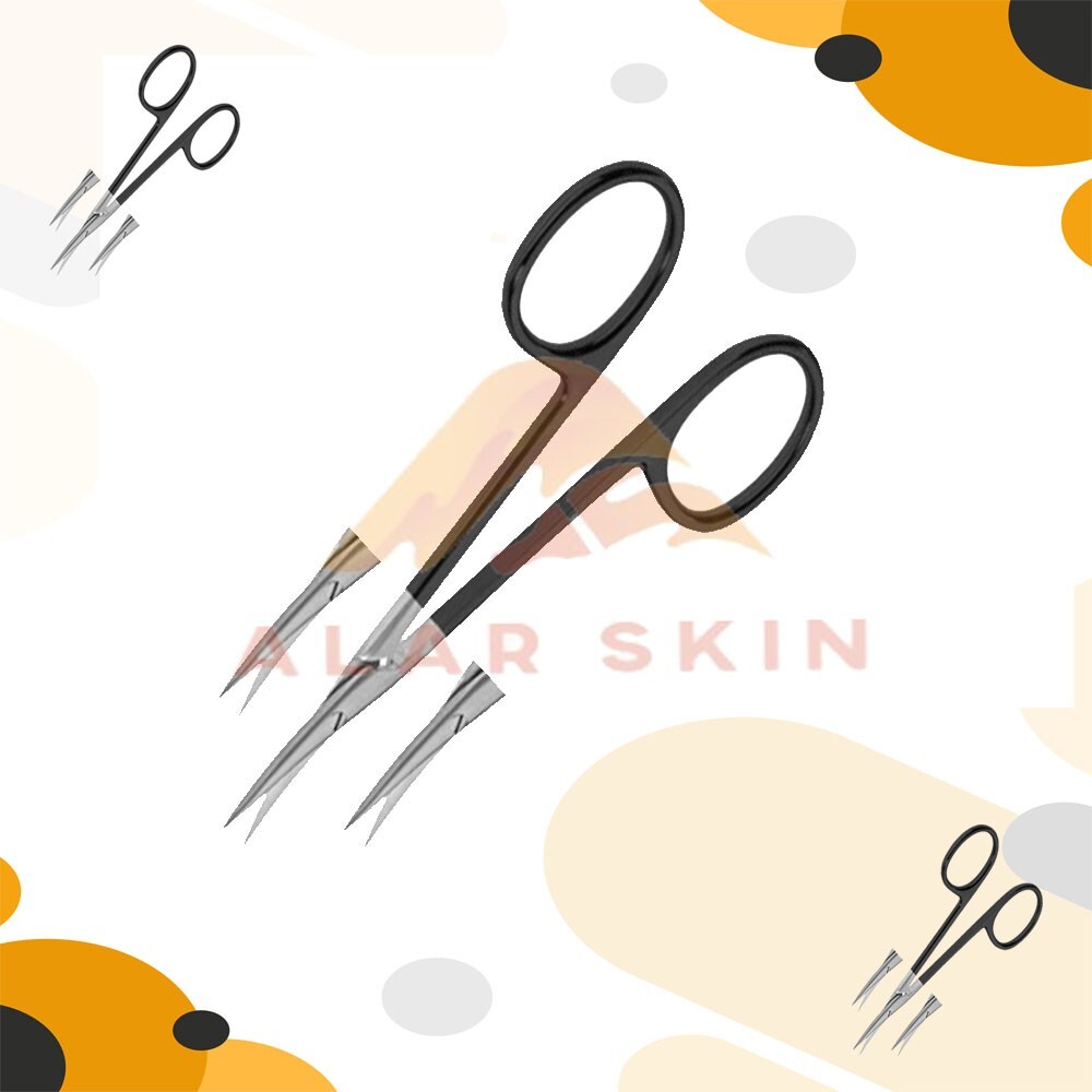 Devine Fine Dissection Scissor 11.5cm Straight / Curved Delicate ...