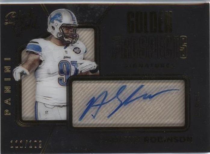 2016 Panini Black Gold - Golden Prospects Signatures A'Shawn Robinson # ...