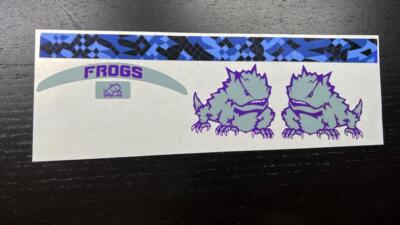 TCU Horned Frogs "Horned Frog" Mini Football Helmet Decal Set | eBay