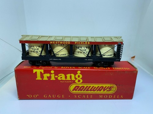 Triang OO Gauge Railways R139 Pickle Car Cream Containers Boxed | eBay ...