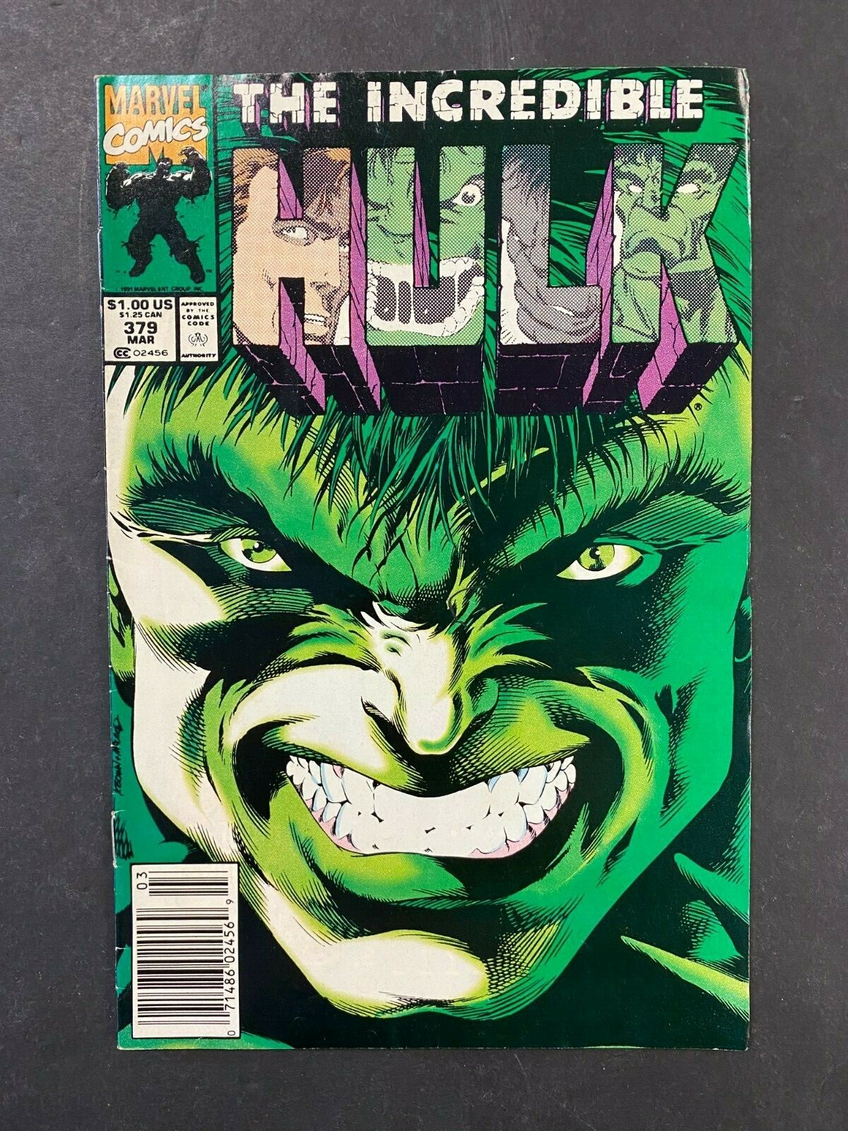 The Incredible Hulk Comic Face