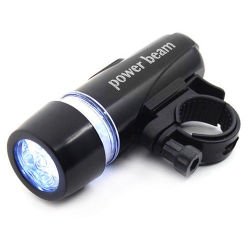 5 LED MOUNTAIN BIKE LIGHTS BICYCLE TORCH FRONT & REAR LAMP WATERPROOF ...