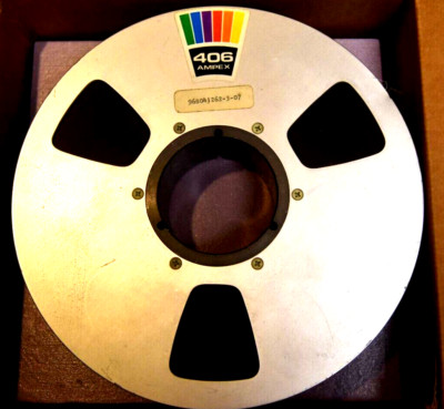 AMPEX 406 2" AUDIO MASTERING TAPE 10 1/2" REEL NAB HUB USED | eBay