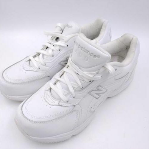 New Balance 400 Unisex Kids White Leather Lace Up Sneaker Shoes Size ...