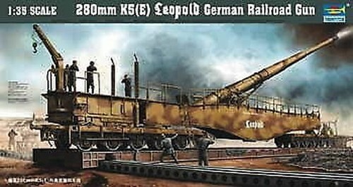 Trumpeter 00207 - 1:35 Canon Ferroviaire Leopold 280mm K5 (E) - Neuf ...