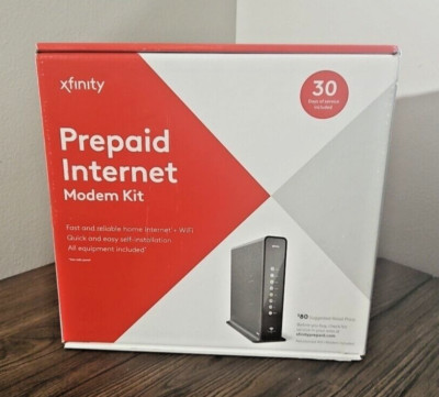 Xfinity 30 Days Prepaid Internet Moden Kit - XB3 Wi-Fi Modem 802.11ac ...