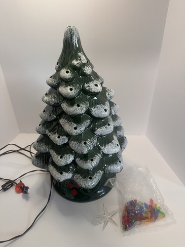 Lighted Christmas Tree 18" Marcia Ceramics Inspirations Trim n Glo ...