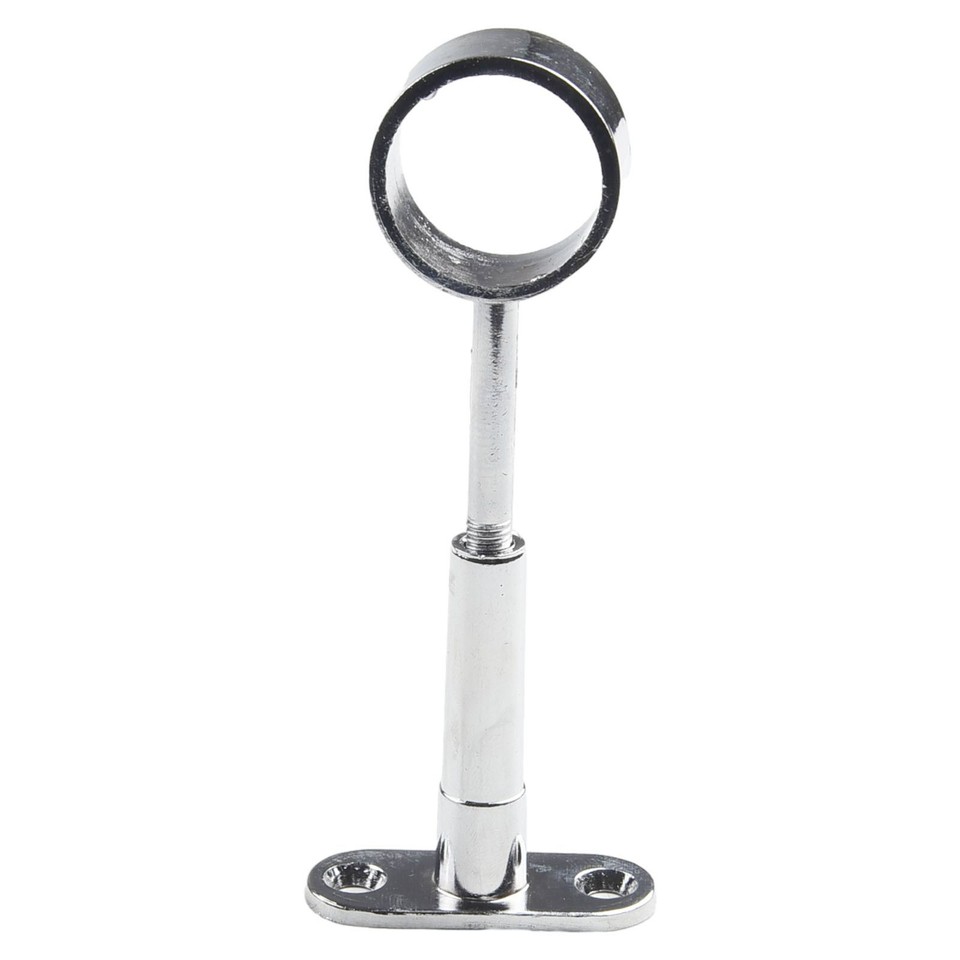 Chrome Support Bracket with Adjustable Length for 25mm For Wardrobe ...