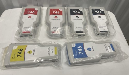 HP 746 Ink Cartridge 6-Pack for DesignJet T210 T230 T250 T650 Ships USA ...