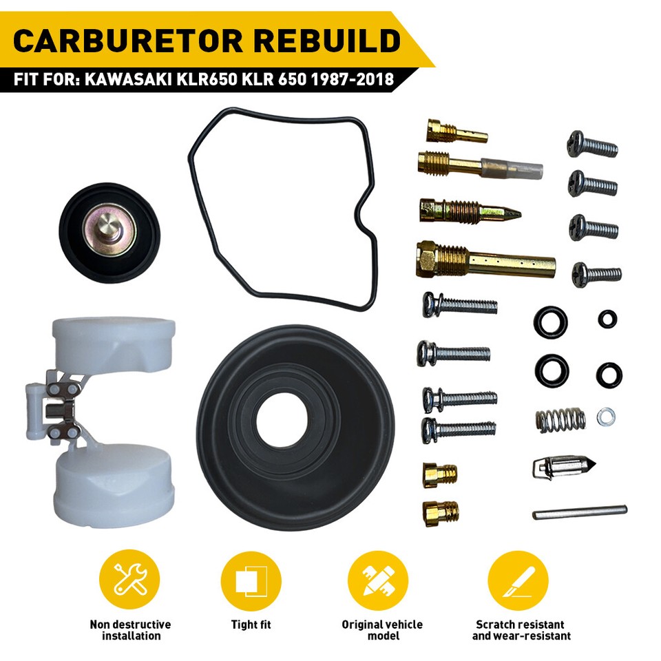 New For Kawasaki KLR650 KLR 650 1987-2018 CARBURETOR CARB REPAIR ...