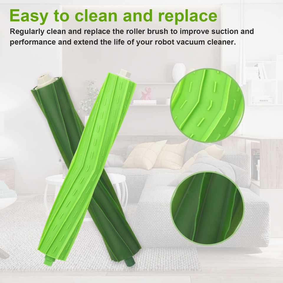 4PCS Replacement Roller Brushes For iRobot Roomba e5 e6 i7 i3+ i4 i6 ...