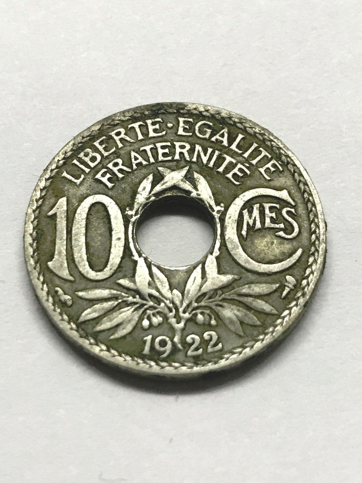 1922 France 10 Centimes Fine #8353 | eBay