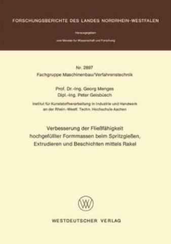 Verbesserung Der Flie?F?Higkeit Hochgef?Llter Formmassen Beim Spritzgie ...