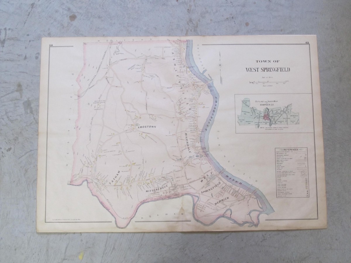 West Springfield Massachusetts Map West Springfield 1795 Town Plan Old